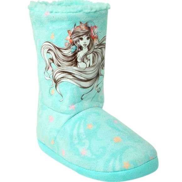 Disney | Shoes | Disney The Little Mermaid Sketch Slipper Boot | Poshmark